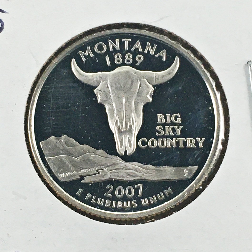 2007-S Silver Proof Montana Commemorative Quarter*DCAM | Property Room