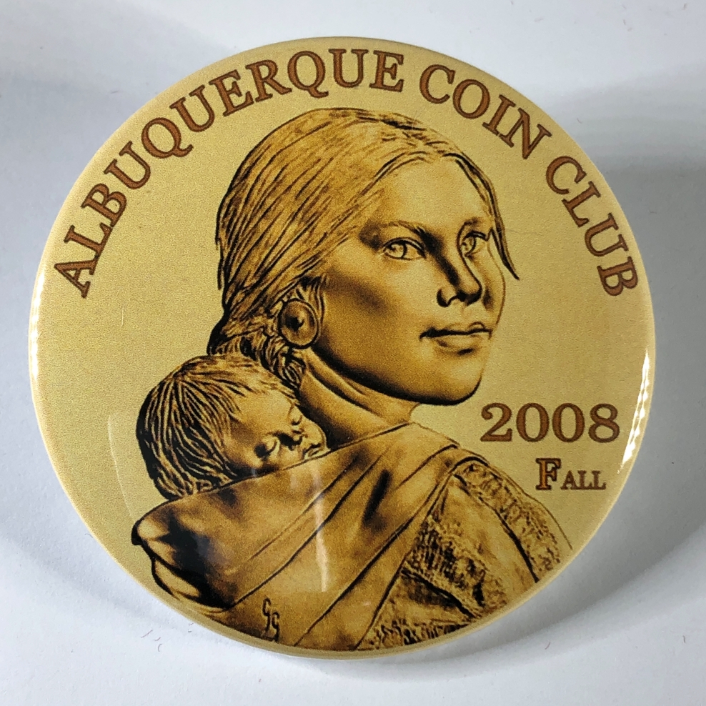 2008 Albuquerque Coin Club Sacagawea Pin*New | Property Room