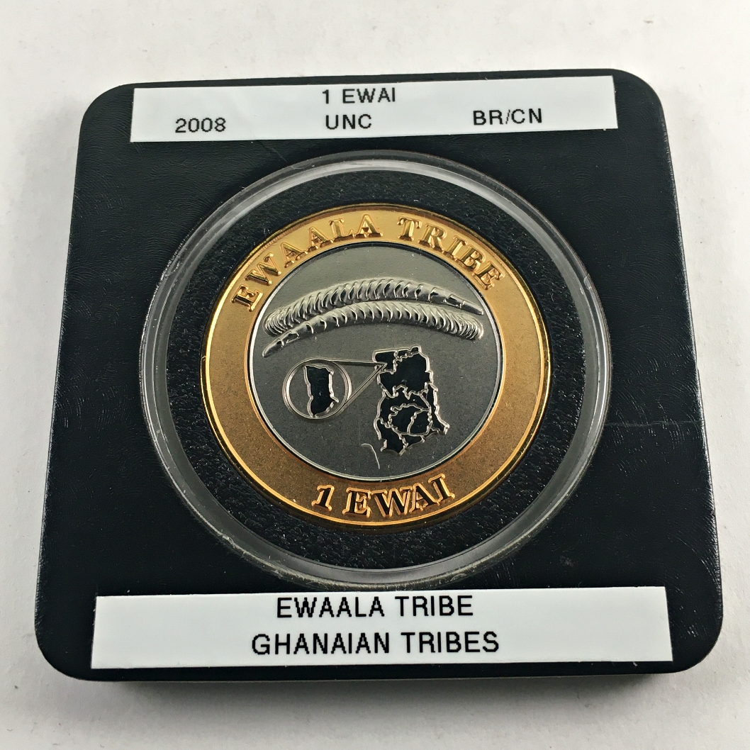 2008 Ghanaian Tribes 1 Ewai*Ewaala Tribe*Brass/CN*Uncirculated*In ...