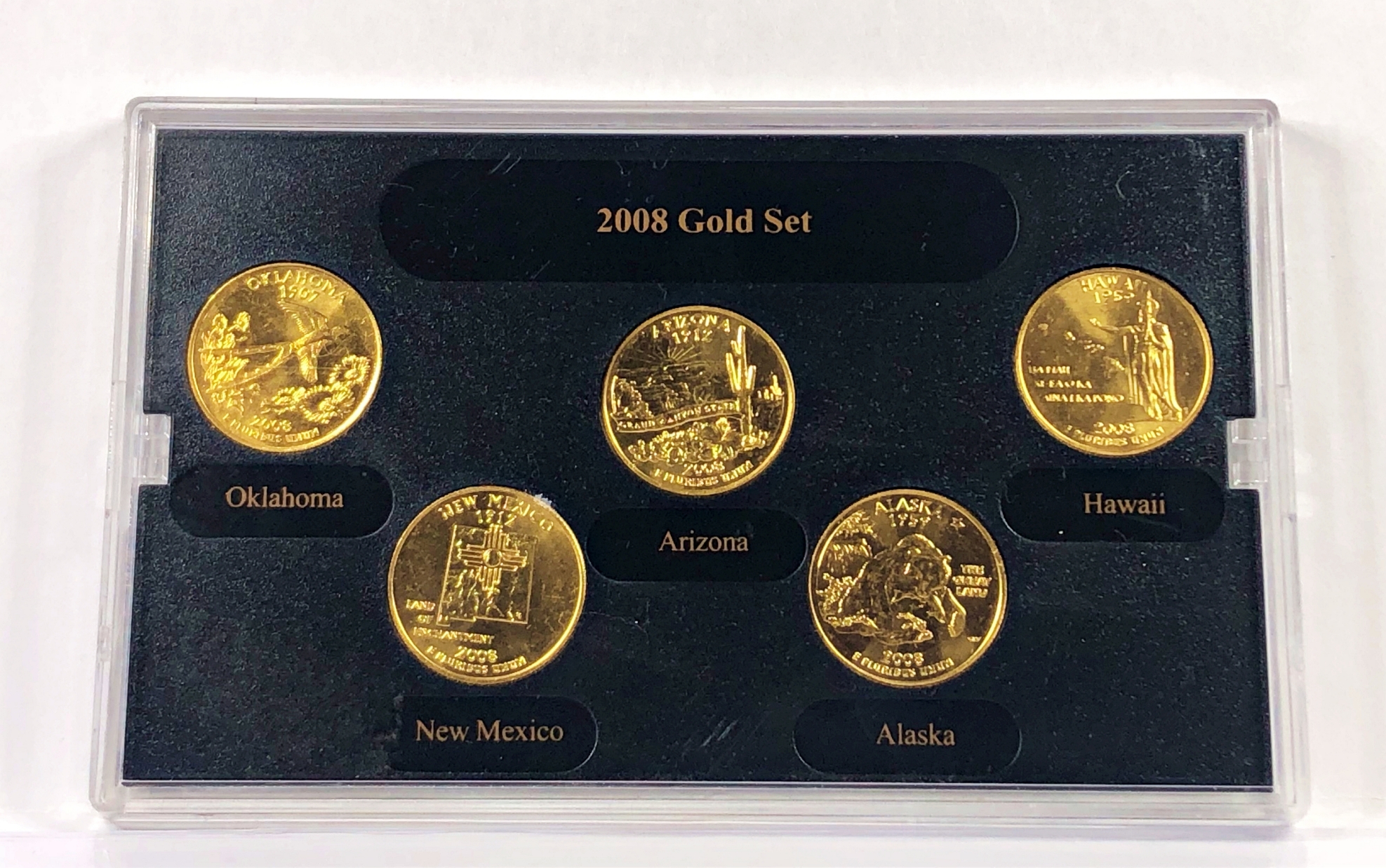 2008 Gold Edition of US Mint Commemorative Quarters*24K Gold Layered*In ...