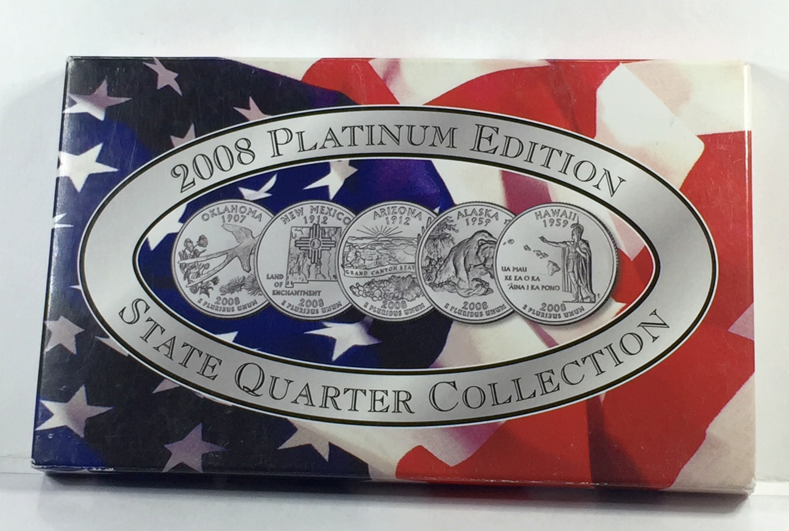 2008 Platinum Layered State Quarter Commemorative Collection*In ...