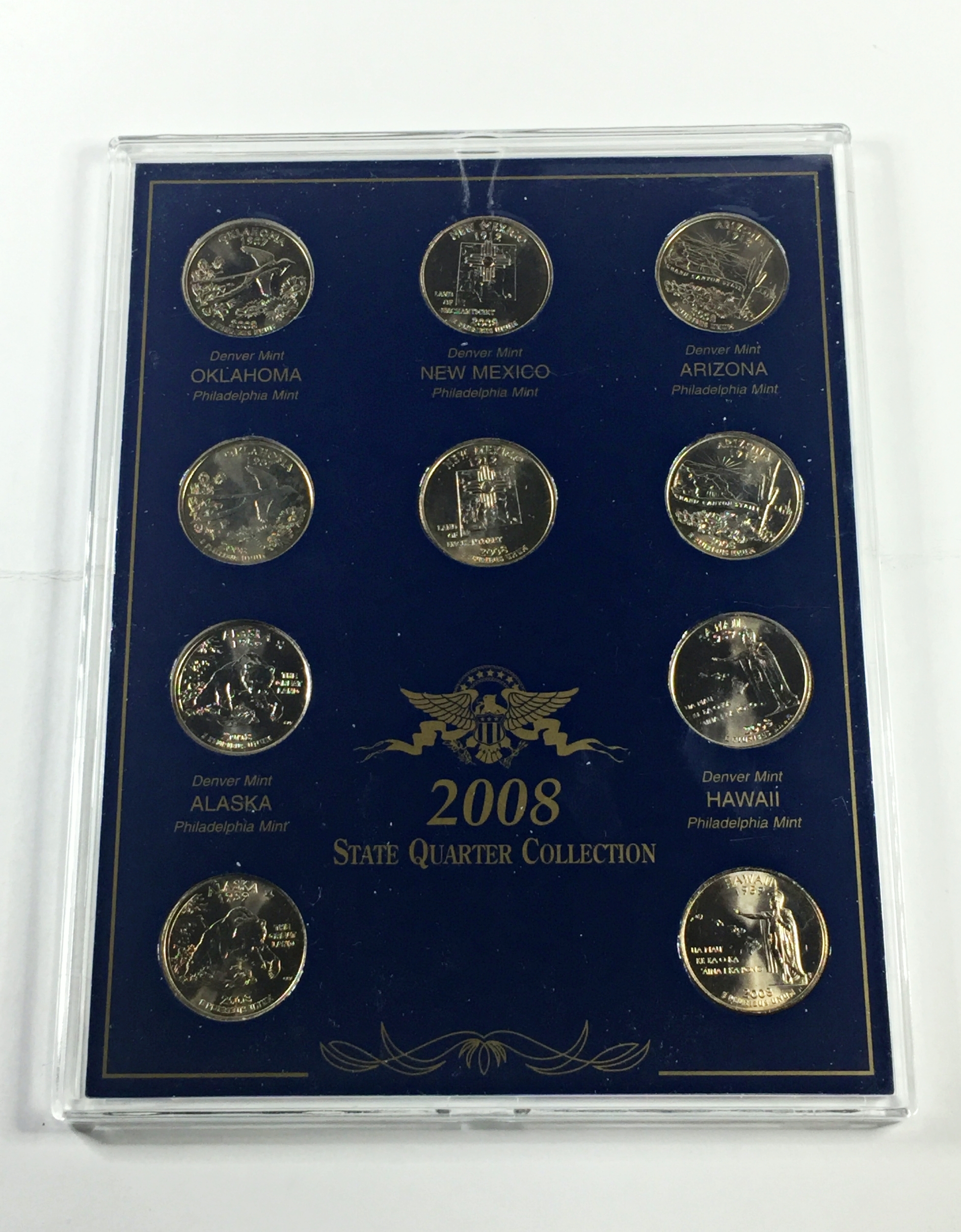 2008 State Commemorative Quarter Collection*In Custom Holder | Property ...