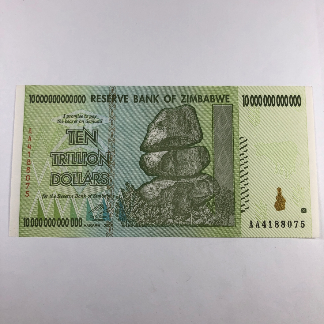 2008 Zimbabwe Ten Trillion Dollar Banknote*Crisp Uncirculated ...