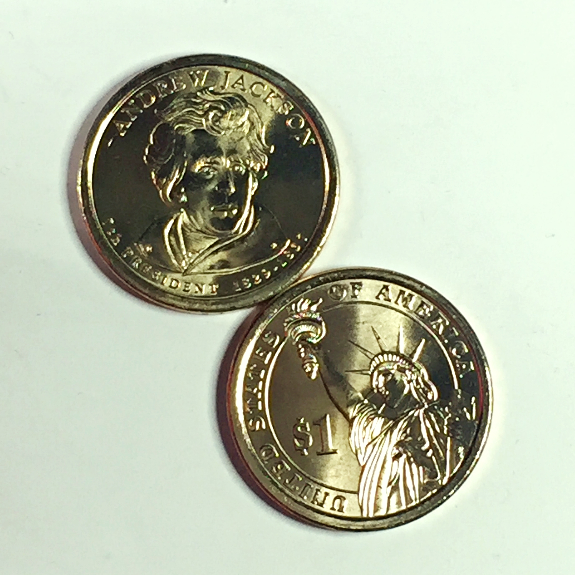 2008-P & D Andrew Jackson Commemorative Presidential Dollars*High Grade ...