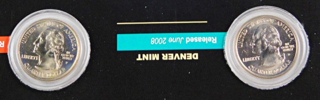 2008-P & D Colorized Arizona State Commemorative Quarters*On 6.5" X 8.5 ...