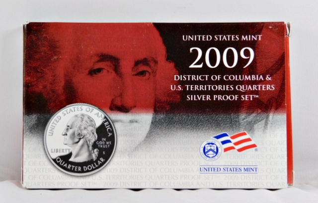 2009 DC and US Territories Commemorative Silver Proof Quarters ...