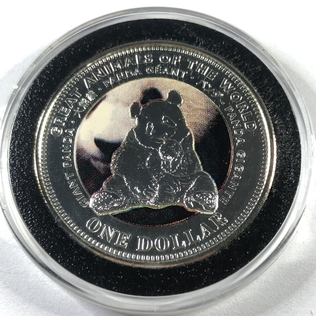 2009 Fiji Colorized Proof-Like 1 Dollar-Great Animals of the World ...