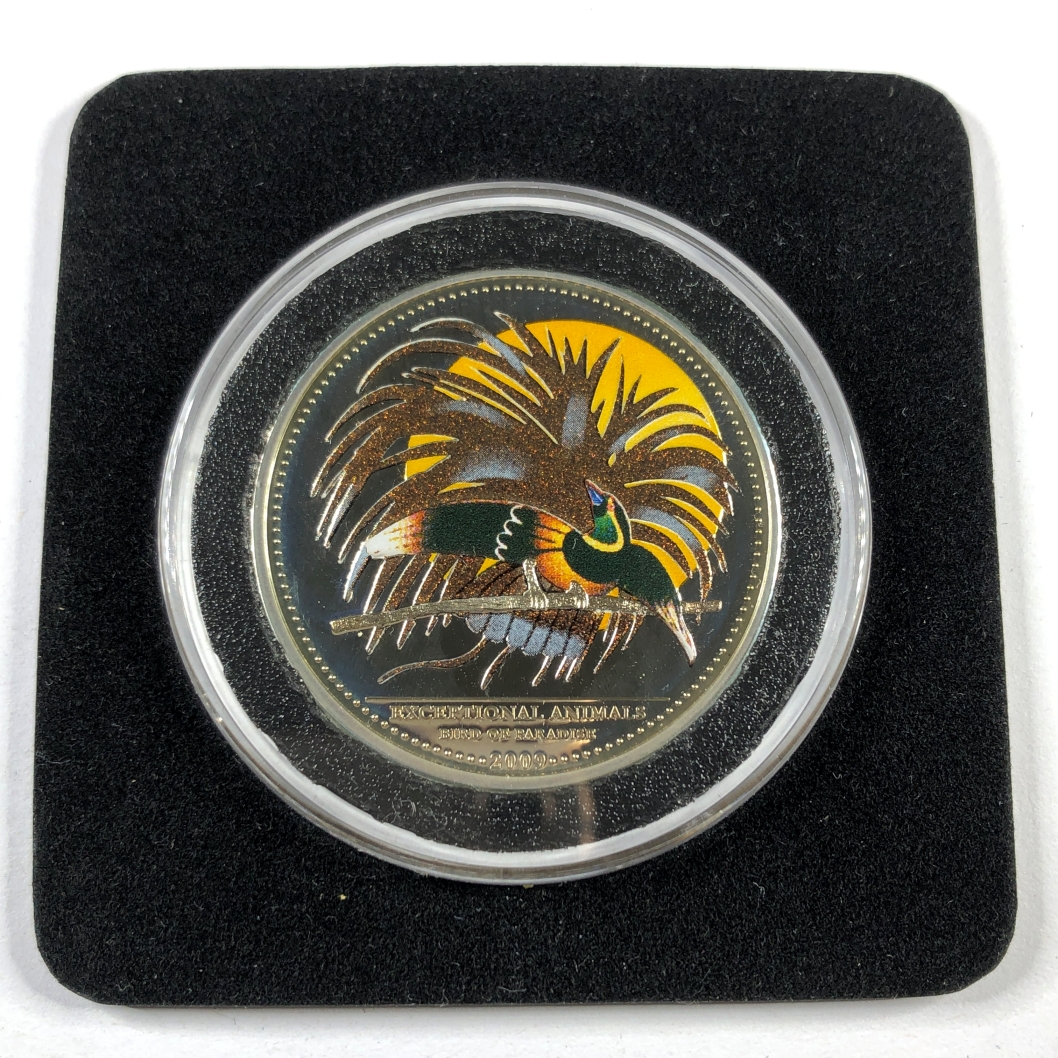 2009 Palau Colorized $5 Silver Proof Coin*Exceptional Animals-Bird of ...