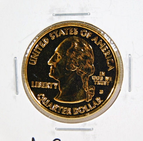 2009-D 24K Gold Layered Puerto Rico Commemorative Quarter*Uncirculated ...