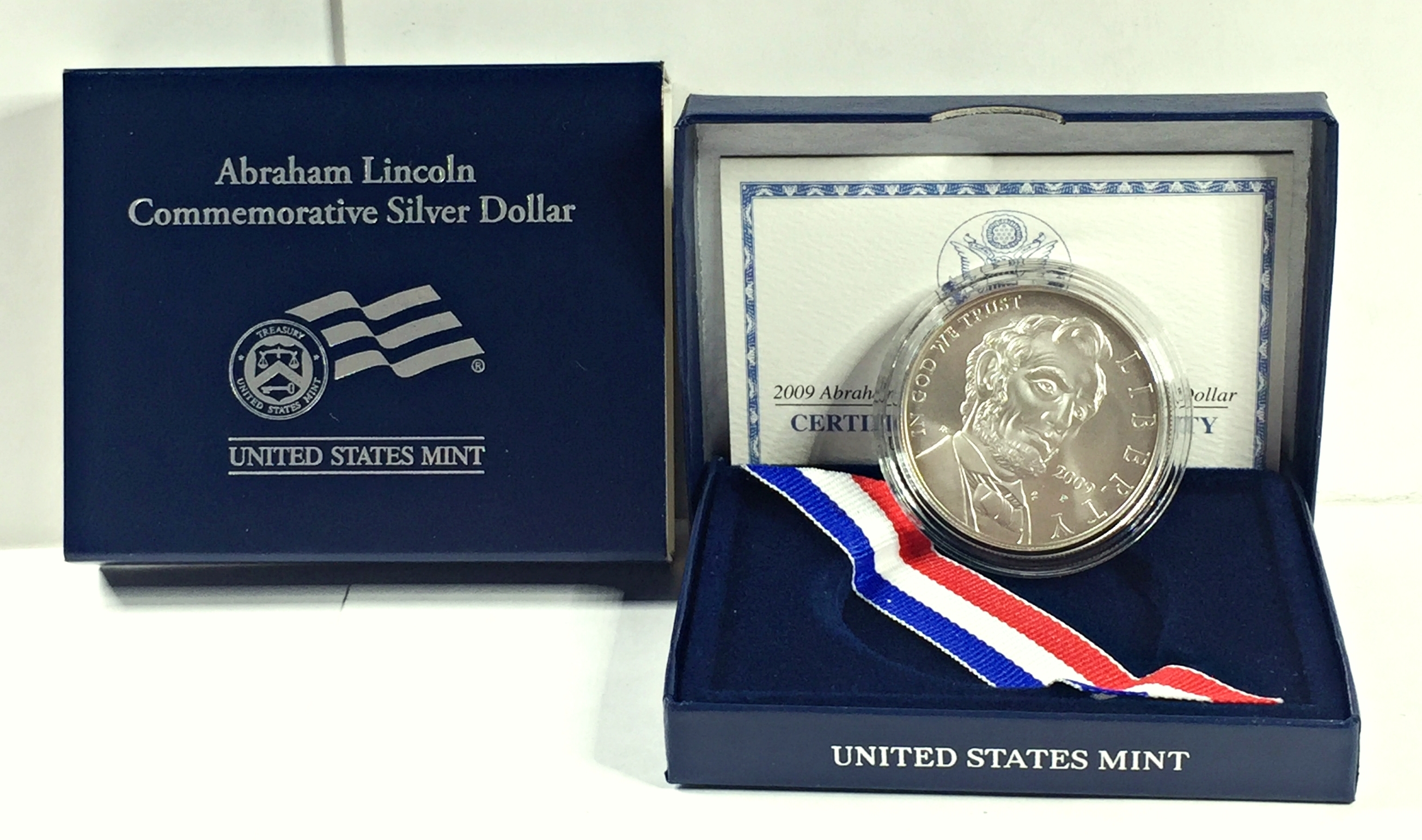 2009-P Abraham Lincoln Bicentennial Commemorative Proof Silver Dollar ...