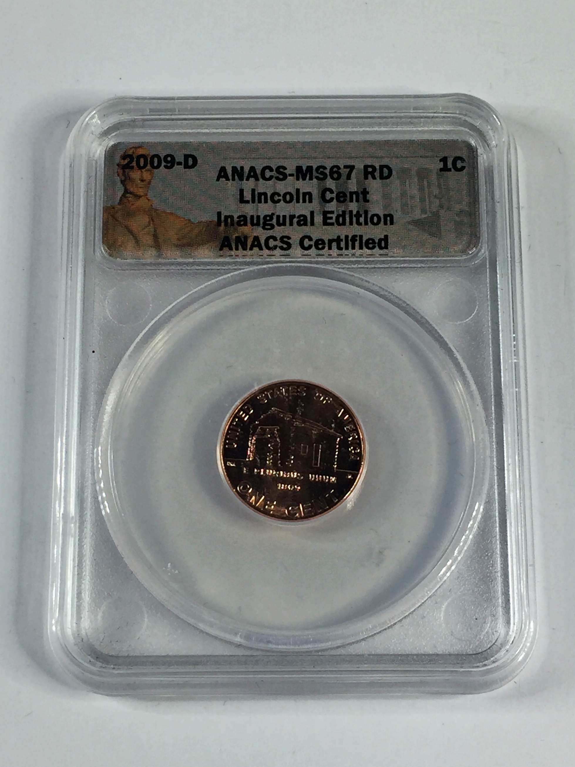2009-P Lincoln Bicentennial Log Cabin Cent*Inaugural Edition*Graded ...