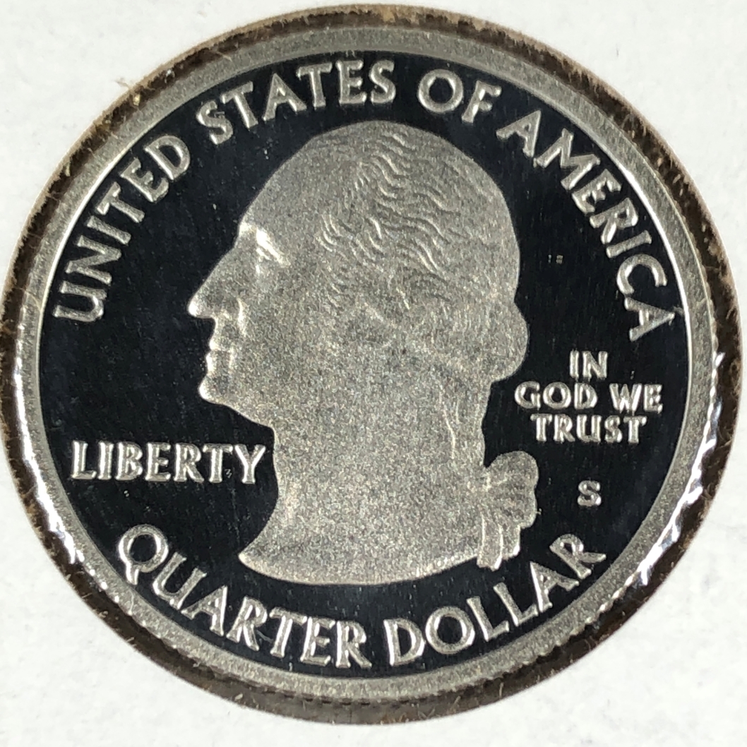 2009-S Proof Silver US Virgin Islands Commemorative Washington Quarter ...