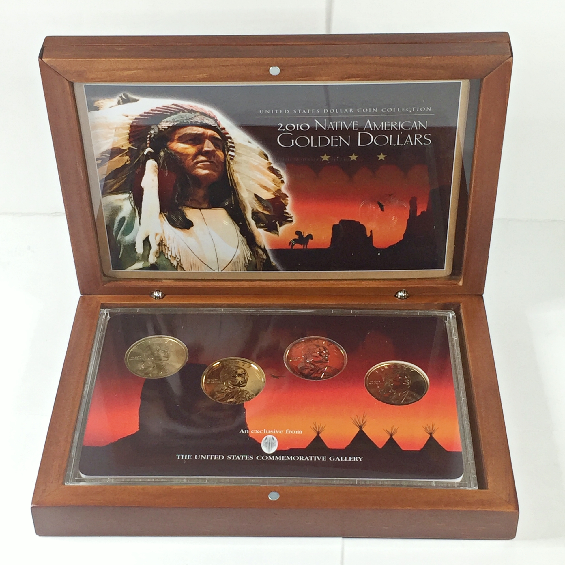 2010 Native American Commemorative Dollars*Colorized, 24K Gold Layered ...