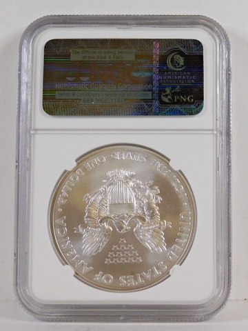 2011 American Silver Eagle*25th Anniversary*Graded MS69 by NGC*1oz .999 Fine Silver | Property Room