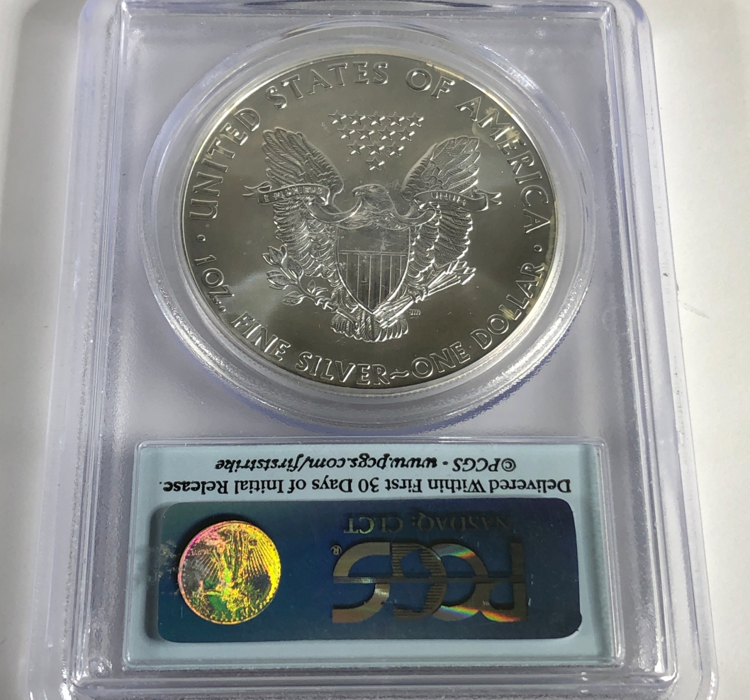 2011 American Silver Eagle*First Strike*25th Anniversary*Graded MS69 by PCGS*1oz .999 Fine ...