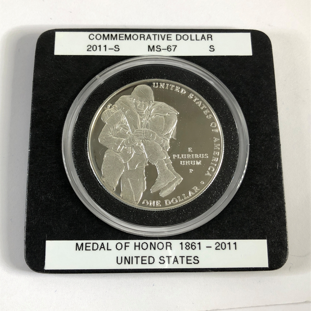 2011-S Medal of Honor Commemorative Proof Silver Dollar*Deep Cameo*In ...