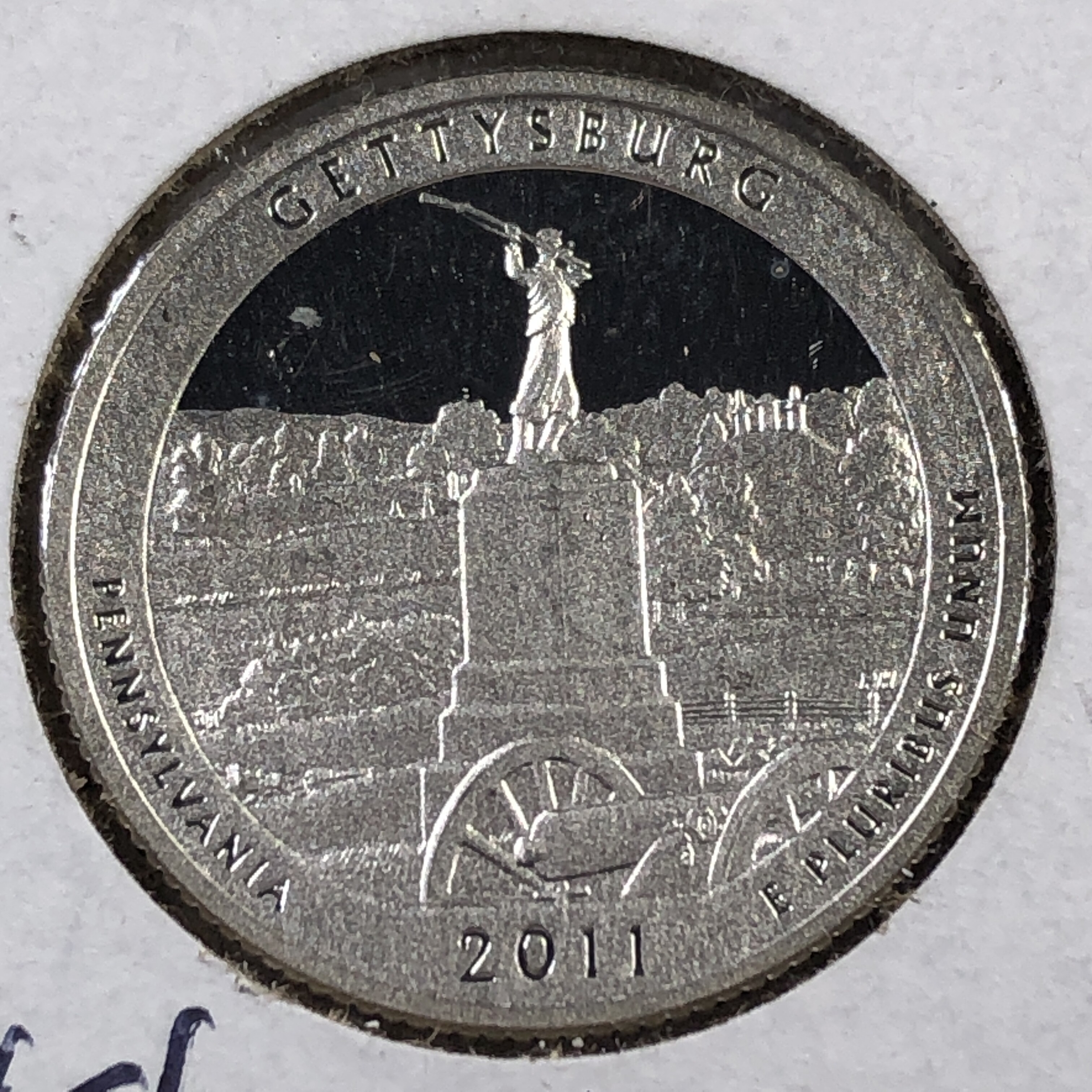 2011-S Proof Silver Gettysburg Commemorative Quarter*DCAM | Property Room