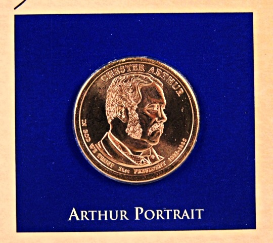 2012 Chester A. Arthur Commemorative Presidential Dollar*Encased in 9 ...