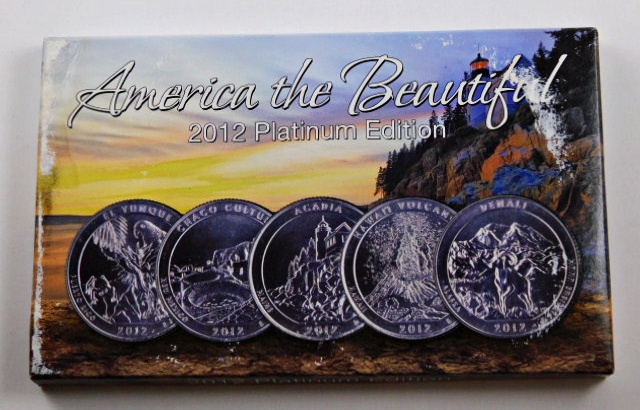 2012 Platinum Edition of America the Beautiful Commemorative Quarters ...