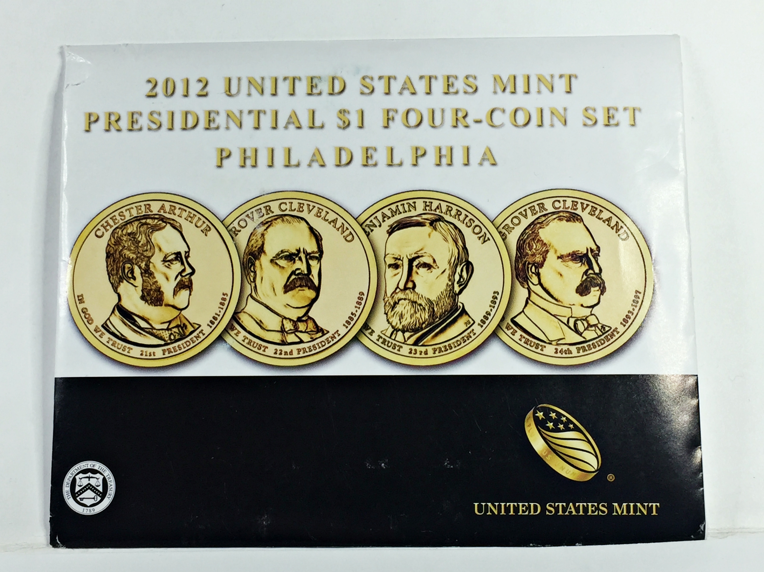 2012 United State Mint Presidential $1 Four Coin Set*Philadelphia Mint ...
