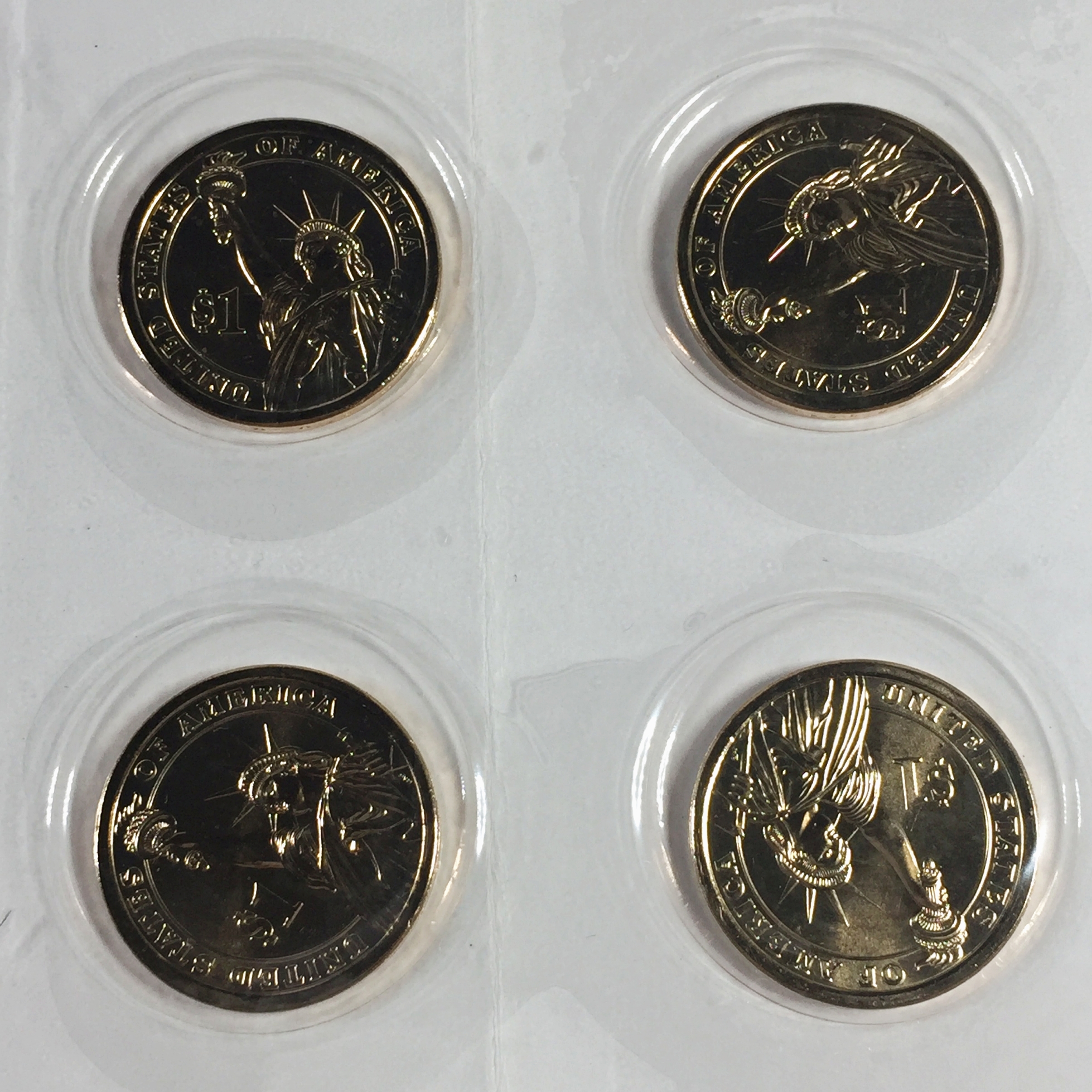 2012 United States Mint Presidential $1 Four-Coin Set*Denver Minted*In ...