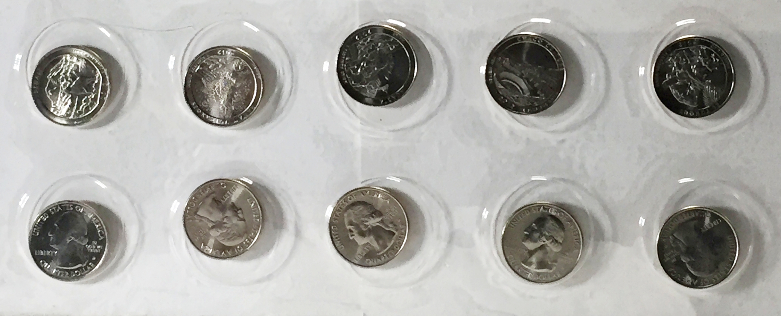 2012-P & D America the Beautiful Quarters Coin Set*Set of 10 ...