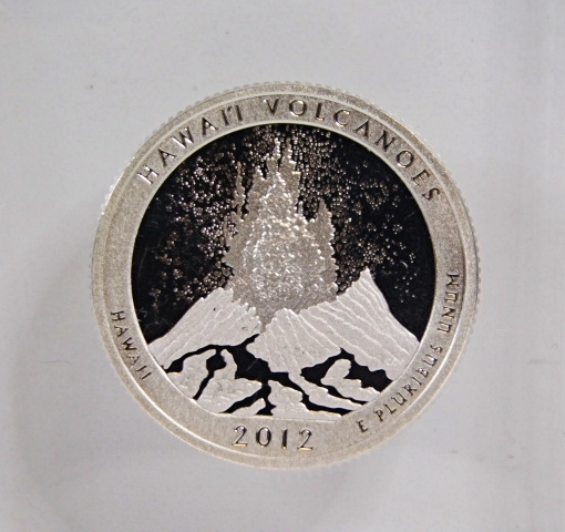 2012-S Proof Silver Hawaii Volcanoes, Hawaii Commemorative Quarter*DCAM ...