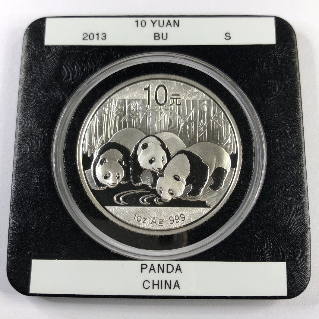 2013 China Silver 10 Yuan Panda Commemorative Coin*1oz .999 Fine Silver ...