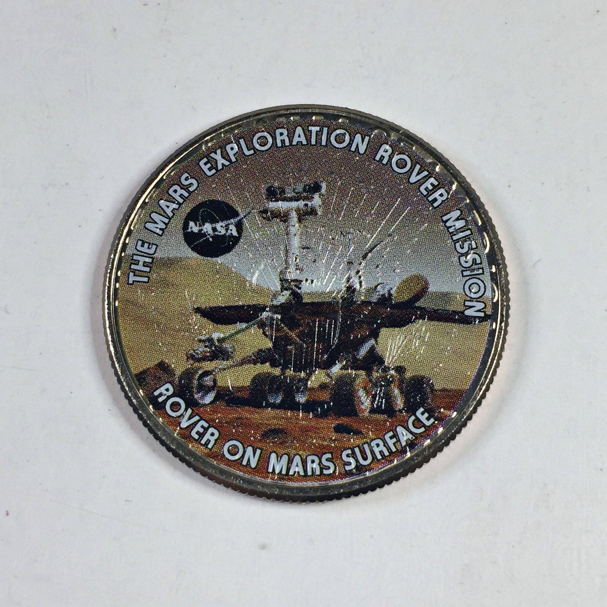 2013-P High Grade Colorized Kennedy Half Dollar Commemorating The Mars ...