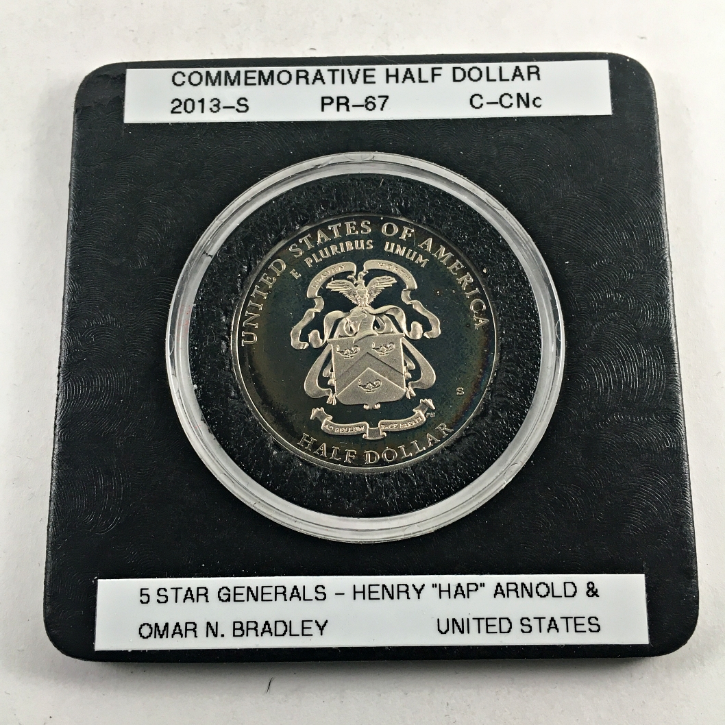 2013-S 5 Star Generals-Arnold/Bradley Commemorative Proof Half Dollar ...