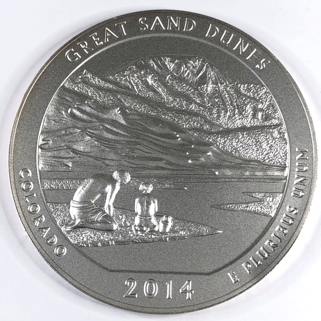 2014 America the Beautiful-Great Sand Dunes Nat'l Park Five (5) Troy ...