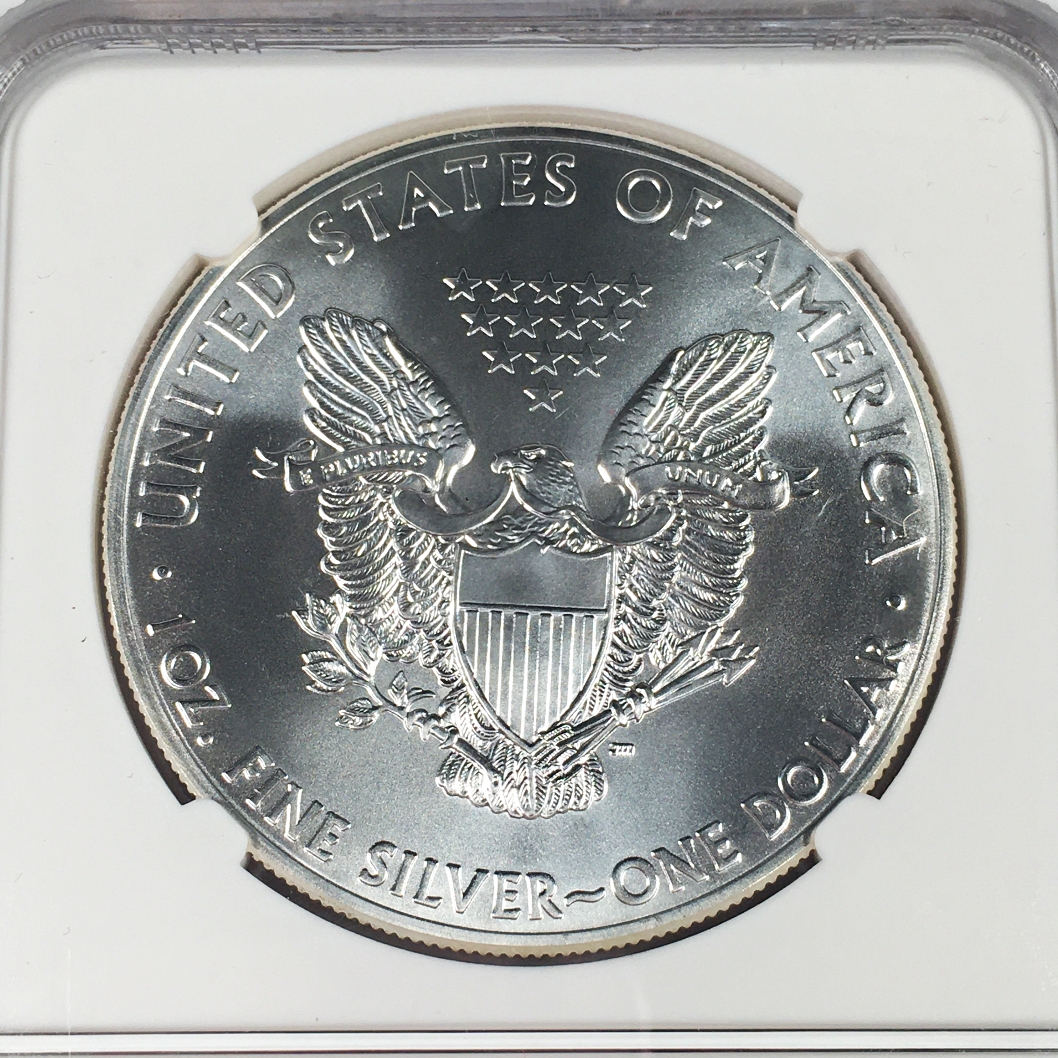 2014 American Silver Eagle*Graded MS70 by NGC*1oz .999 Fine Silver | Property Room