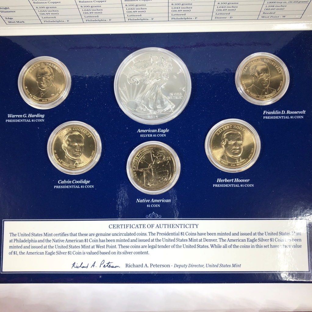 2014 United States Mint Annual Uncirculated Dollar Coin Set*Includes ...
