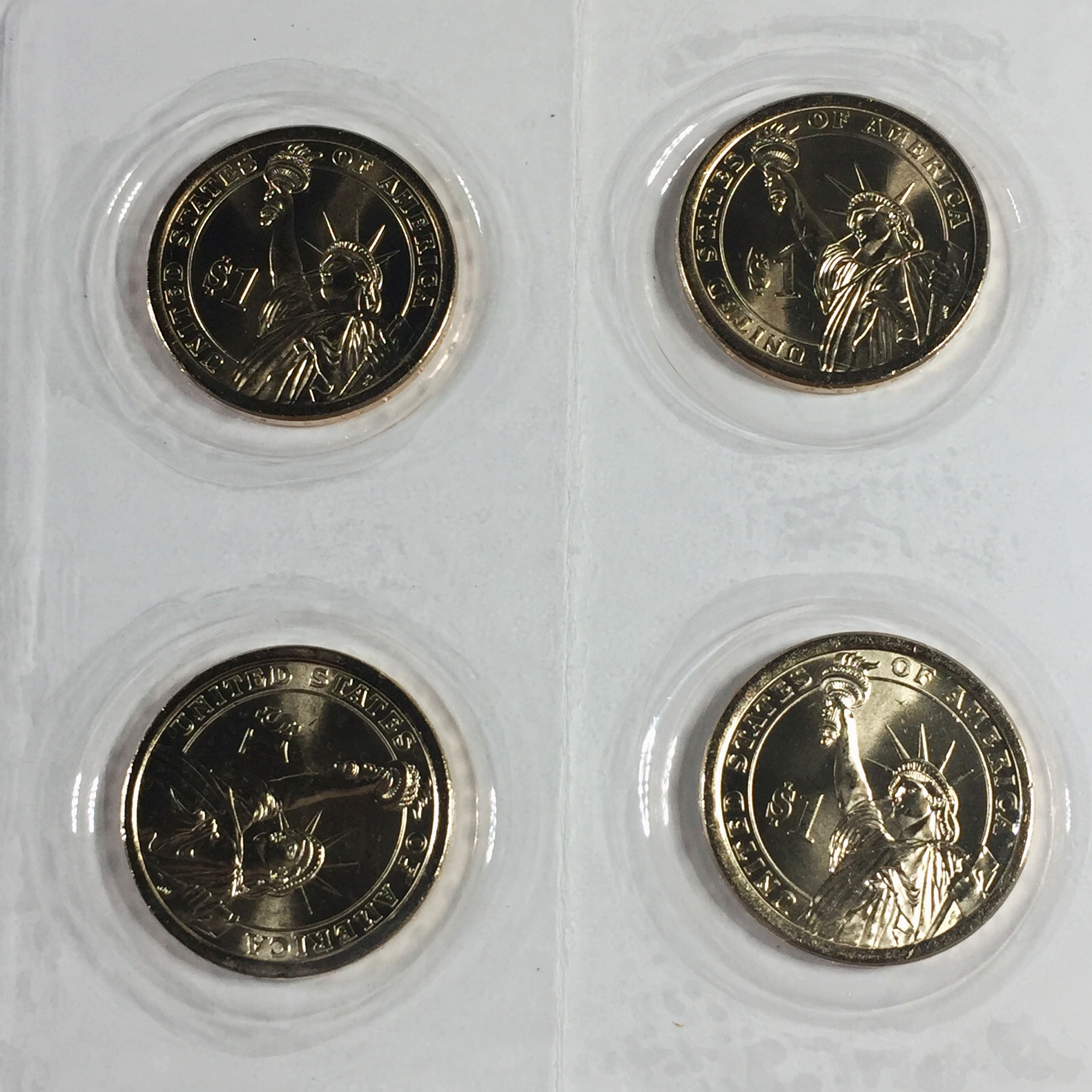 2014 United States Mint Presidential $1 Four-Coin Set*Philadelphia ...