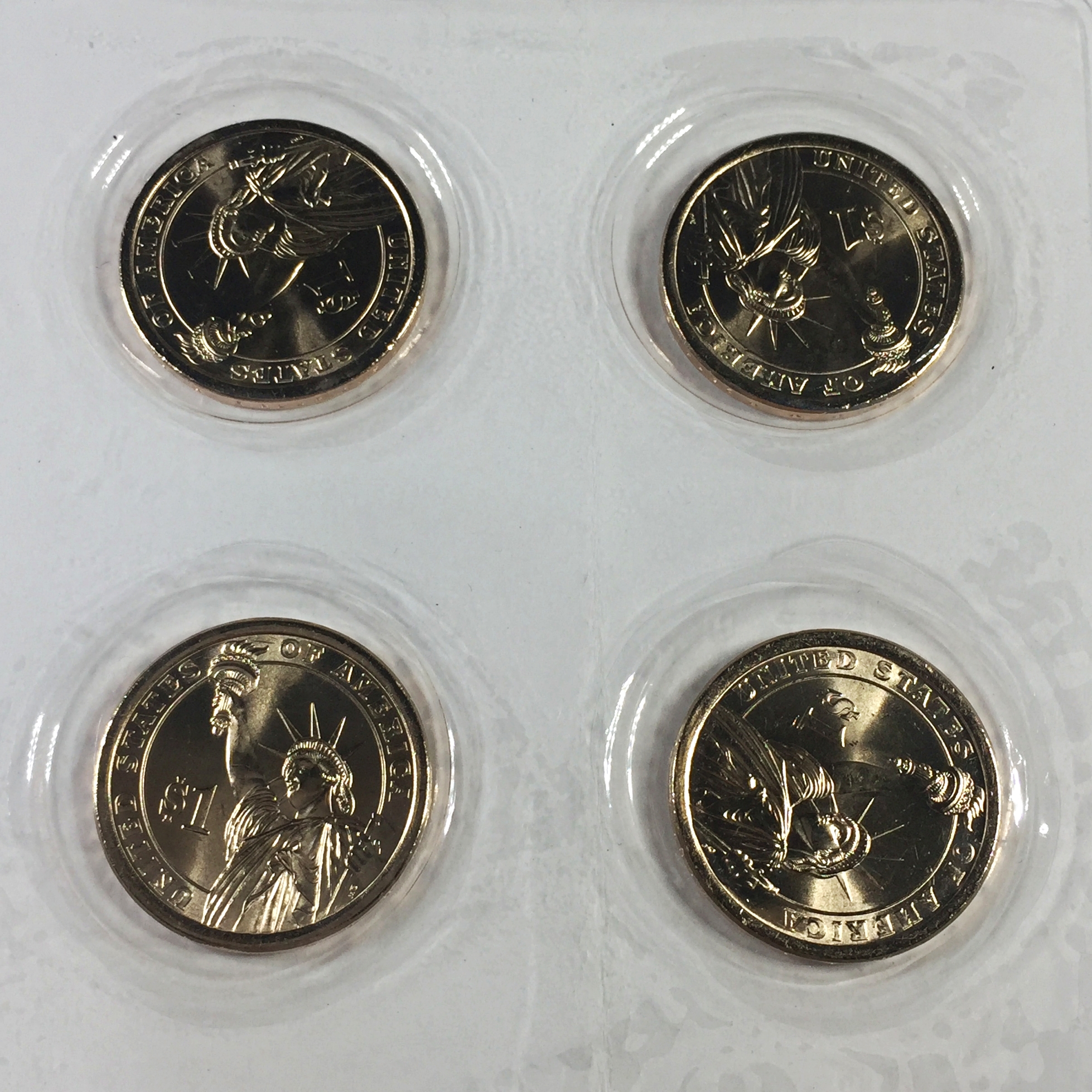 2014 United States Mint Presidential $1 Four-Coin Set*Philadelphia*In ...