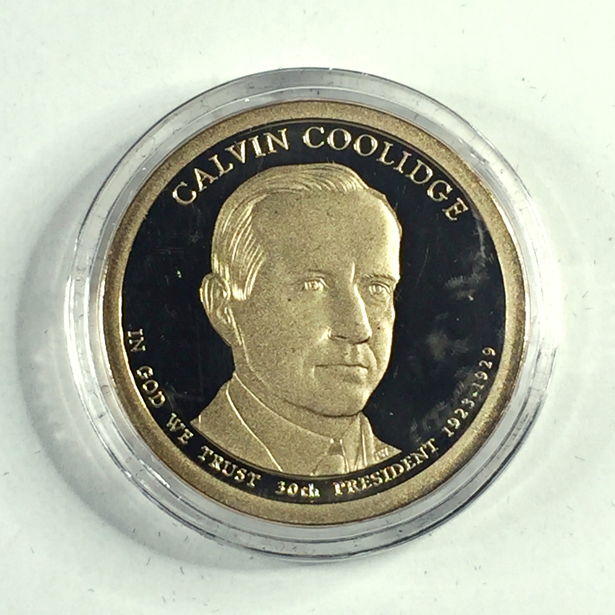 2014-S Proof Calvin Coolidge Presidential Commemorative Dollar*DCAM*In ...