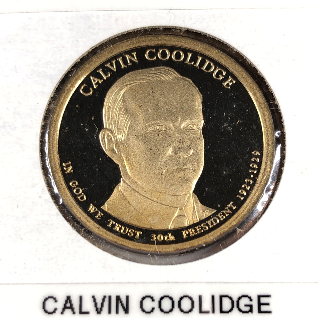 2014-S Proof Calvin Coolidge Presidential Commemorative Dollar*Deep ...