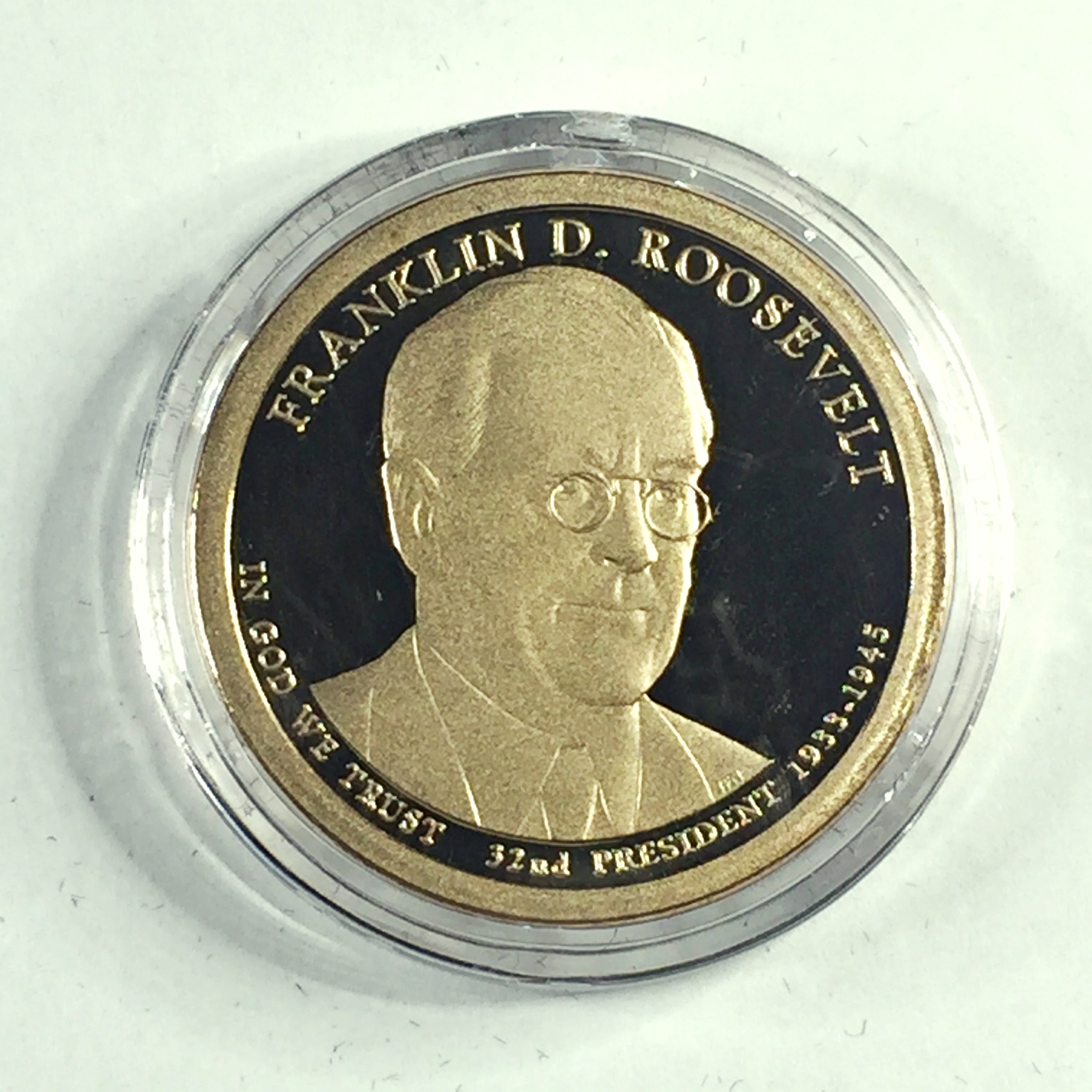 2014-S Proof Franklin D. Roosevelt Presidential Commemorative Dollar ...