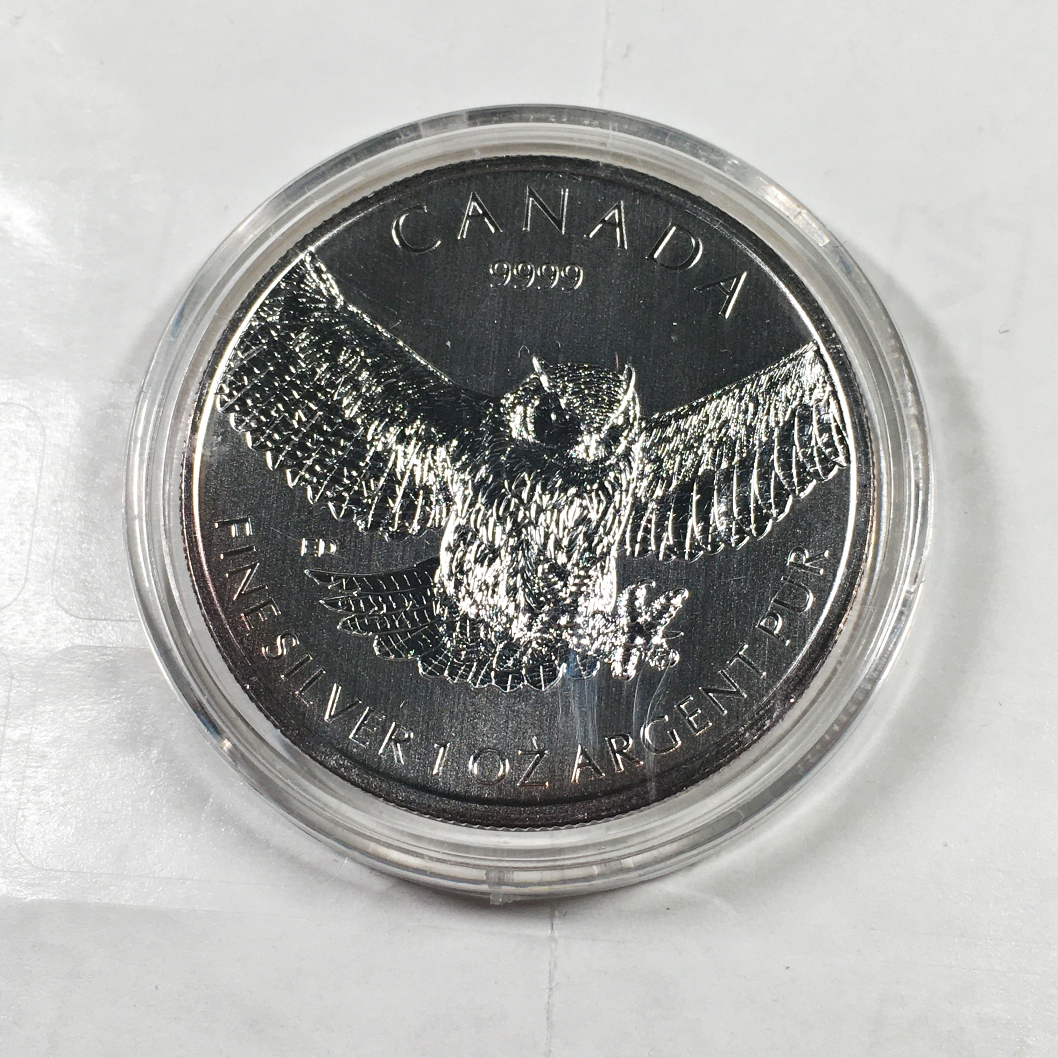 2015 1oz Silver .999 Fine Canadian Owl | Property Room