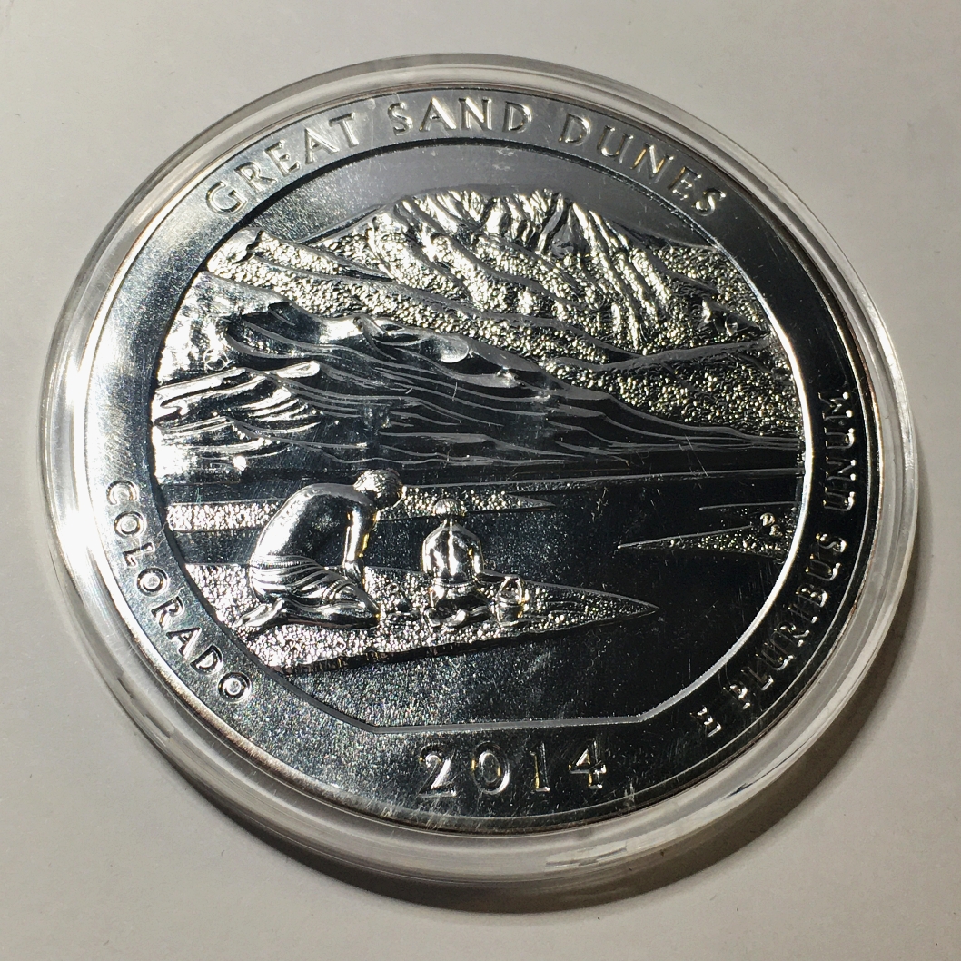 2015 America The Beautiful Five Ounce Silver Proof Coin*Giant Sand ...