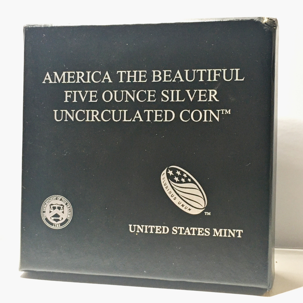 2015 America The Beautiful Five Ounce Silver Uncirculated Coin*Bombay ...