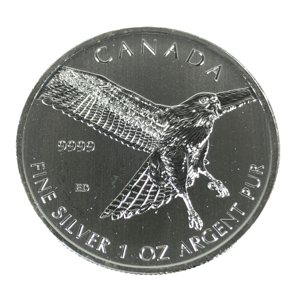 2015 Canada Falcon 999 Fine Silver 1 Troy Oz Round | Property Room