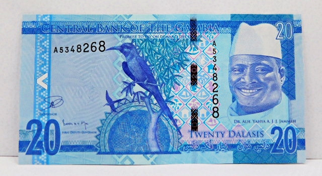 2015 Gambia 20 Dalasis Crisp Bank Note | Property Room