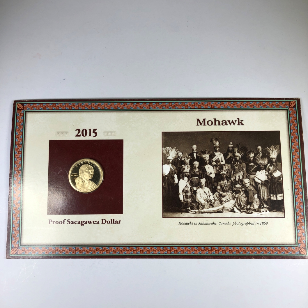 2015 Sacagawea Proof Dollar Mohawk Educational Display Board *High ...