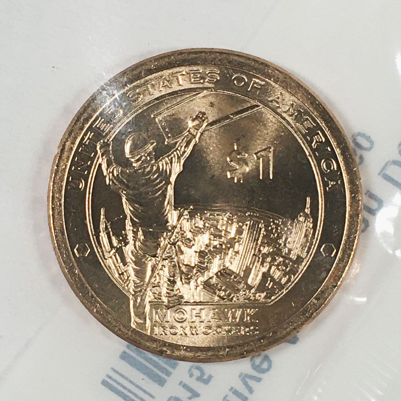 2015-P Native American Mohawk Ironworkers Commemorative Dollar*Graded ...