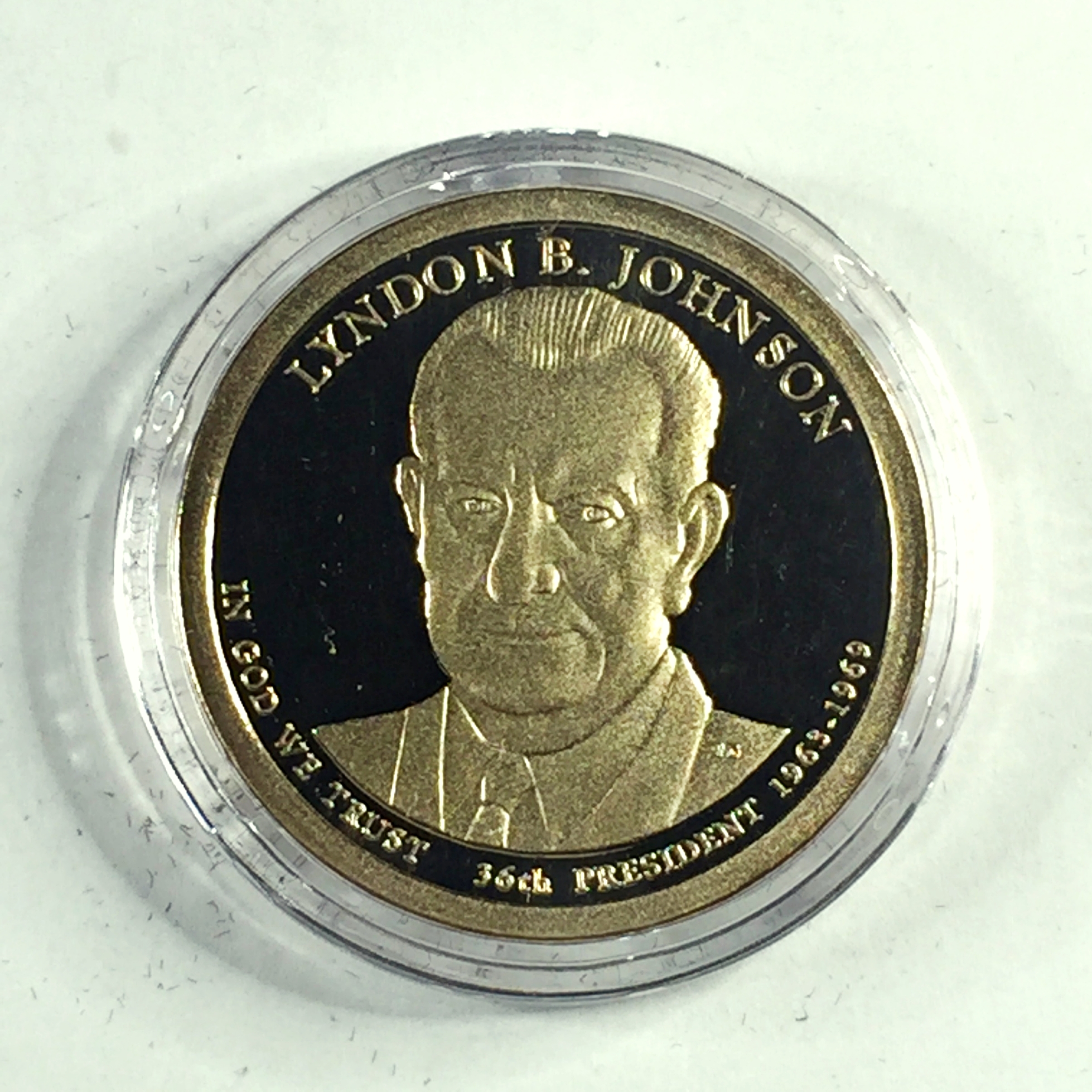 2015-S Proof Lyndon B. Johnson Presidential Commemorative Dollar*DCAM ...