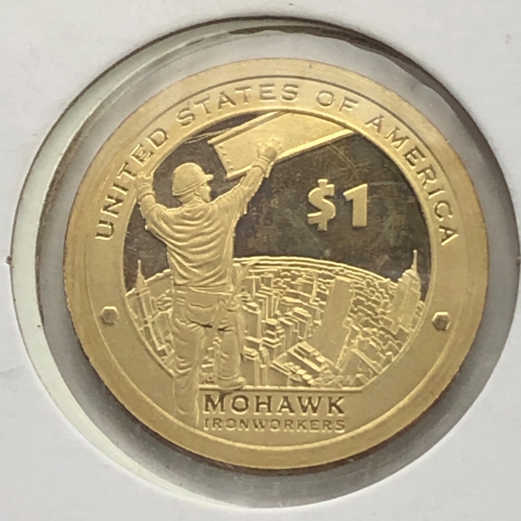 2015-S Proof Native American Mohawk Ironworkers Commemorative $1 ...
