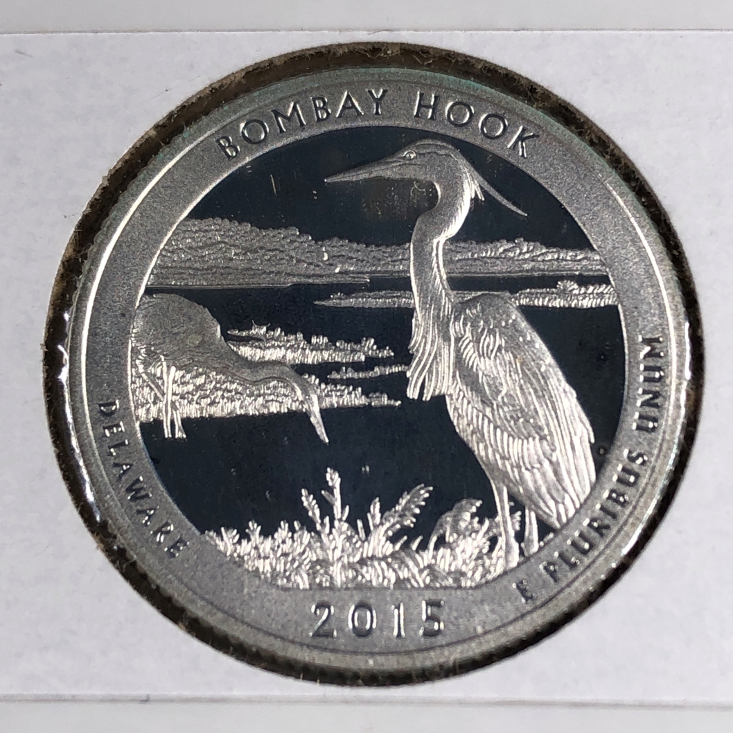 2015-S Proof Silver America the Beautiful*Bombay Hook National Park ...