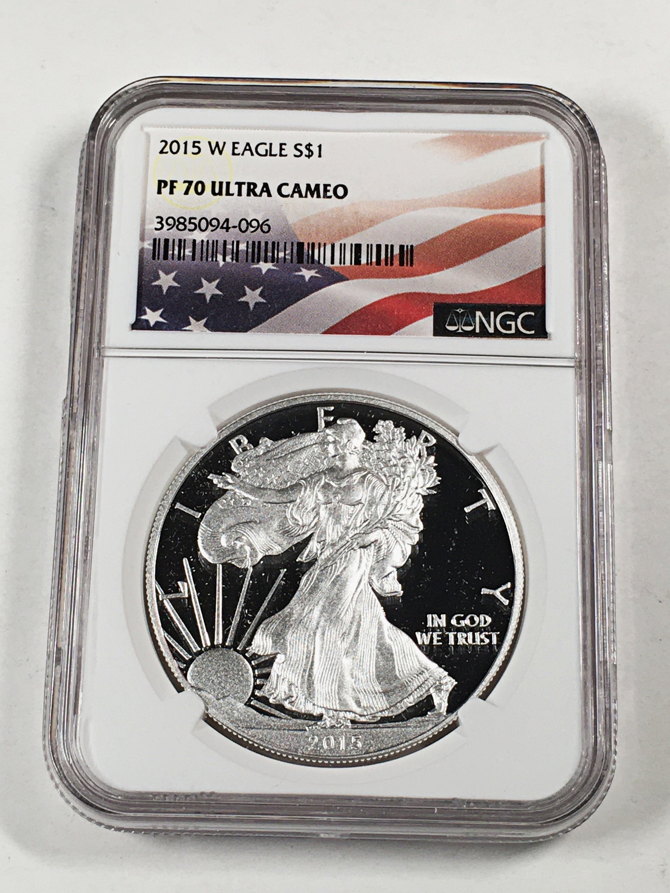 2015-W Proof American Silver Eagle*Graded PF70 ULTRA CAMEO by NGC*Struck at West Point ...