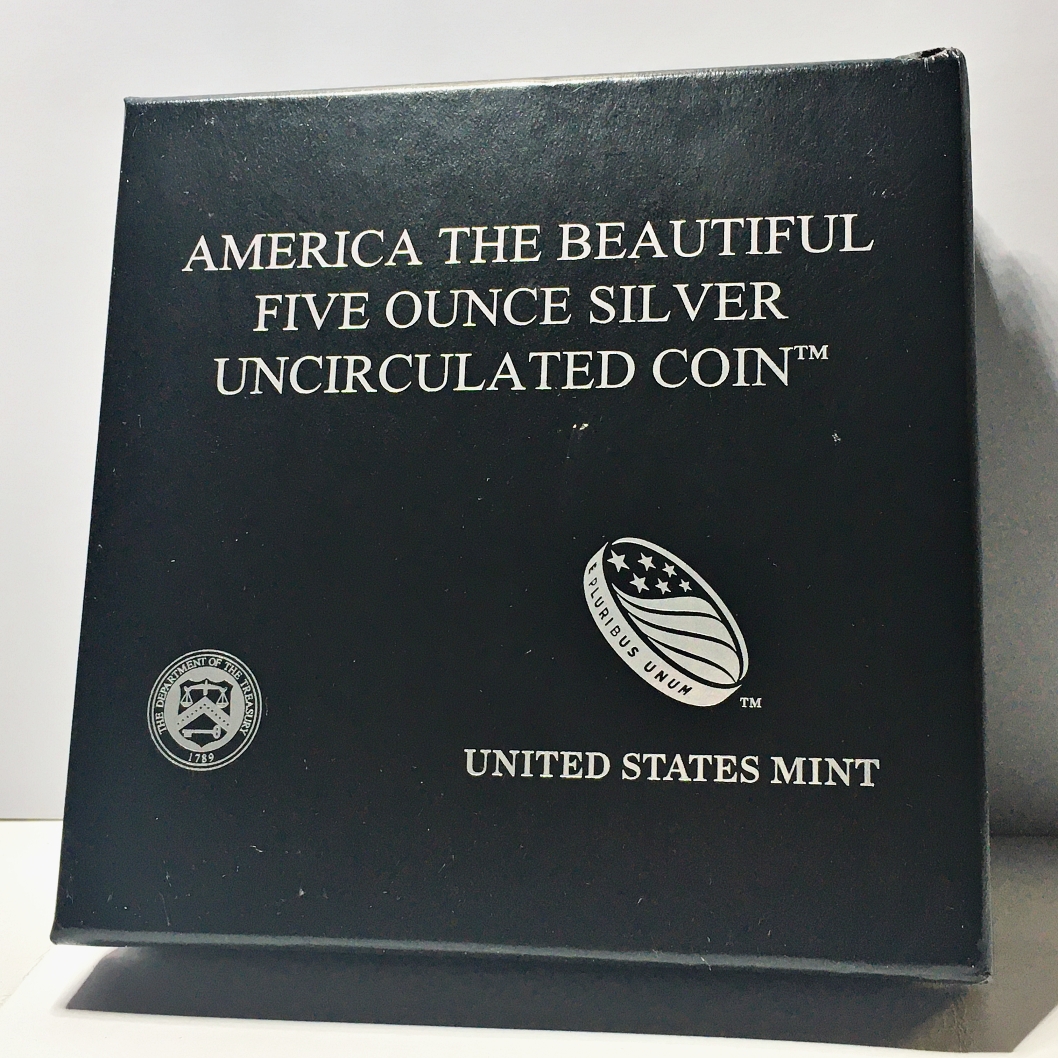 2016 America The Beautiful Five Ounce Silver Uncirculated Coin*Harpers ...